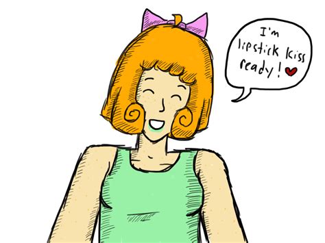 Lipstick Kisses — Psst Ruby Penny Lipstick Kisses Each Other