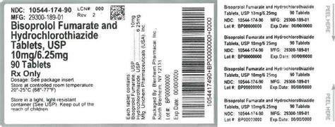 Bisoprolol Fumarate And Hydrochlorothiazide Blenheim Pharmacal Inc