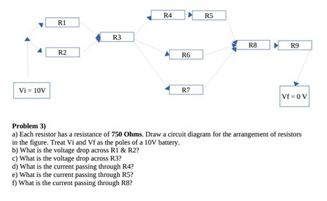 Solved Problem 3 A Each Resistor Has A Resistance Of 750 Chegg Com