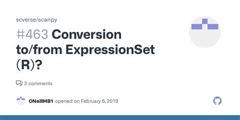 Conversion To From Expressionset R · Issue 463 · Scverse Scanpy · Github