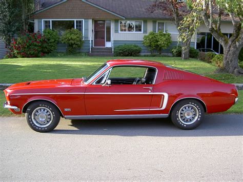 Cardinal Red Ford Mustang