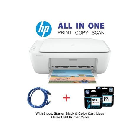 Shop Deskjet 2320 All-in-One Inkjet Printer + Free USB Cable - White ...