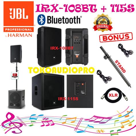 Jual Paket Speaker Aktif JBL IRX 108BT Dan IRX 115S JBL Irx108bt Irx115s Shopee Indonesia