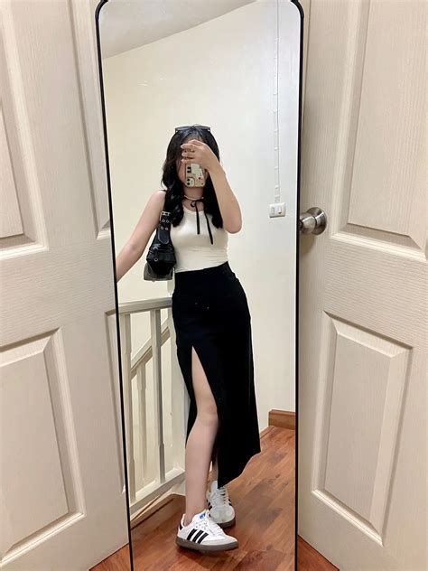 Ootd 158cm🖤 Blackandwhite Tone🎧🐕‍🦺 แกลเลอรีที่โพสต์โดย บีมมม 𓏔 𓈒🌷🐈 Lemon8