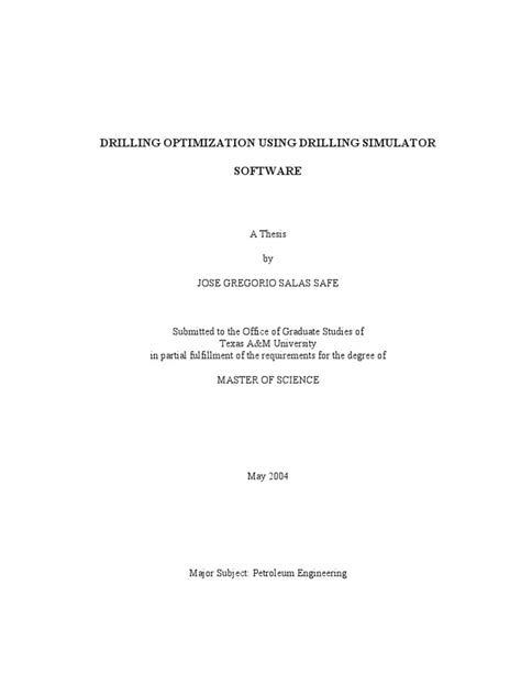 Drilling Optimization Using Drilling Simulator Software Pdf Pdf Oil