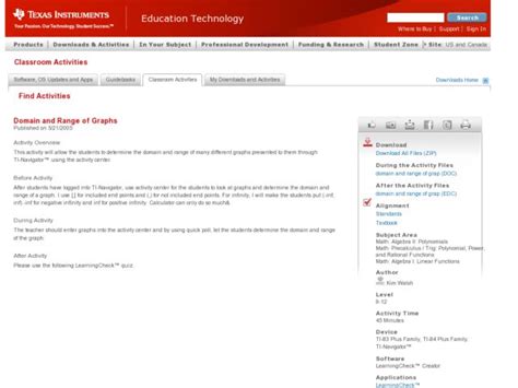 Domian And Range Of Graphs Lesson Plan For 9th 12th Grade Lesson Planet