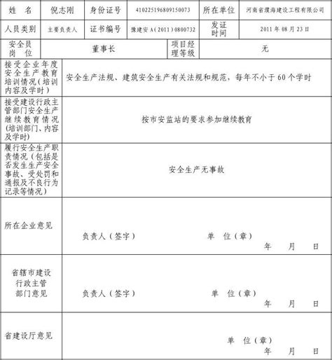 安全员延期申请表word文档在线阅读与下载无忧文档