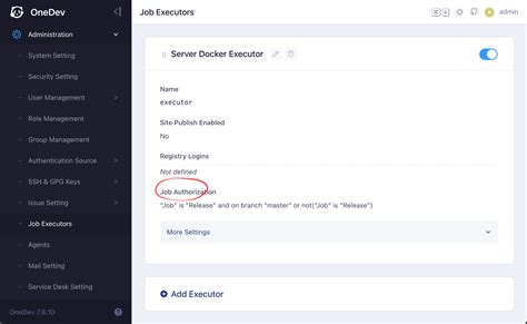 Limit Particular Job Running From Particular Branch Onedev Documentation
