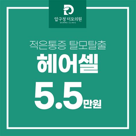 자기장치료로 탈모탈출 할인 가격 후기 전후 효과 정보 By 압구정더모의원 여신티켓 국내 1등 피부과 성형외과 플랫폼