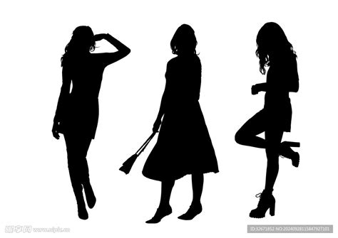 女人剪影设计图 女性妇女 人物图库 设计图库 昵图网