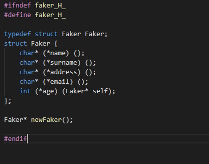 Simulating Object Oriented Programming OOP In C
