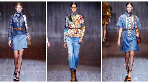 5 New Denim Styles From Guccis Spring 2015 Collection Glamour