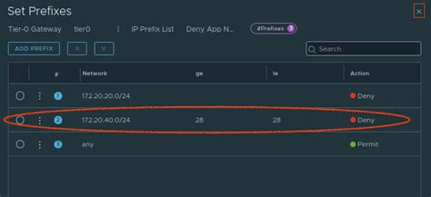 nsx route filtering part one ip prefix lists for route filtering