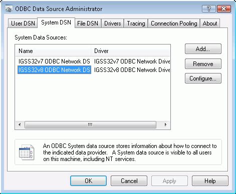 The IGSS ODBC Interface