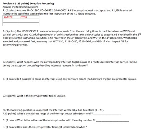 Solved Problem Points Exception Processing Answer Chegg