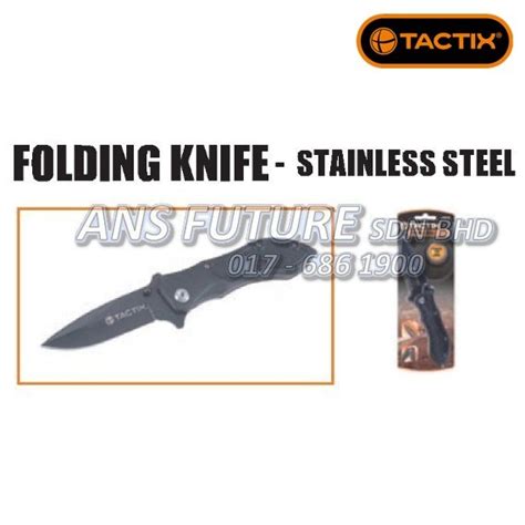 Tactix 475113 200mm 8 Inch Folding Knife Heavy Duty Utility Tool