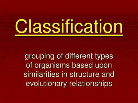 Ppt Classification Powerpoint Presentation Free Download Id9167122