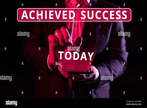 Handwriting Text Achieved Success Concept Meaning Monitor Campaigns
