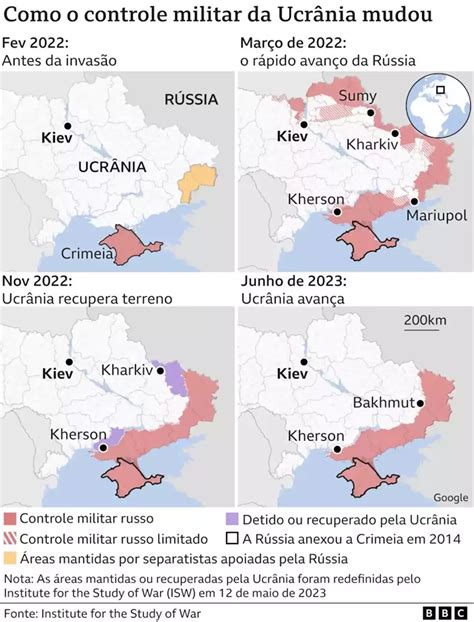 Guerra Da Ucrânia 9 Mapas Que Explicam O Conflito Bbc News Brasil