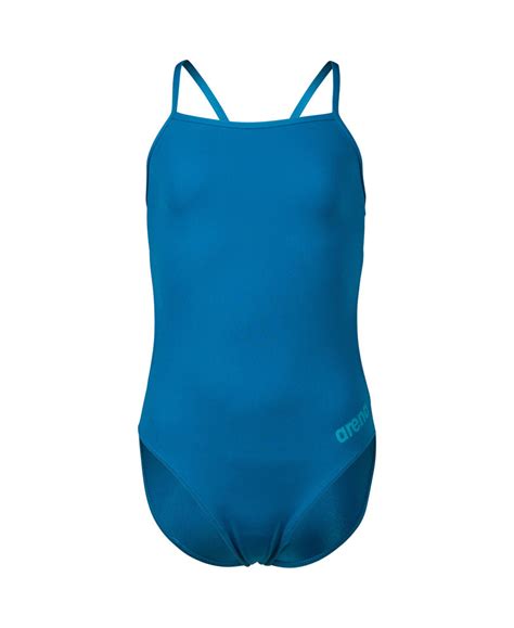 Girls Team Swimsuit Challenge Solid Blue Cosmo Not Normal Swimwear