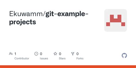 Github Ekuwamm Git Example Projects