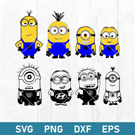 Minion Bundle Svg Minion Svg Despicable Me Svg Cartoon Sv Inspire Uplift