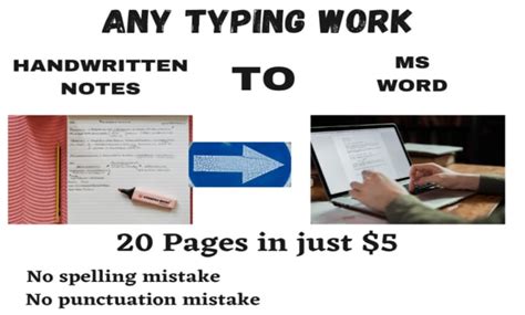 Convert Handwritten Notes To Ms Word And Excel By Tariqtaimoor1 Fiverr