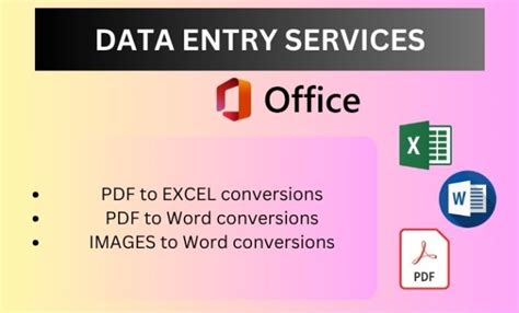 do data entry pdf and image file conversions into microsoft word