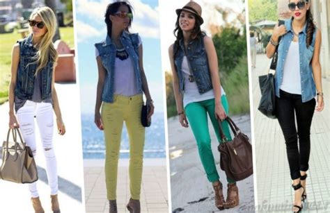 С чем носить джинсовый жилет