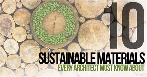 Sustainable Architecture Materials