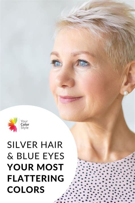 Color Analysis White Grey Hair Blue Eyes Hair Colors For Blue Eyes Grey White Hair Blue