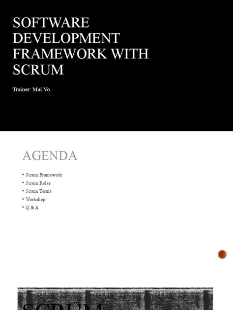 Scrum Framework For Software Development Pdf Scrum Software