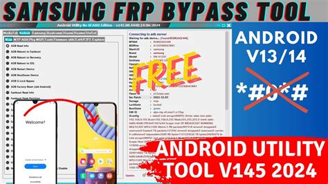 Android Utility Tool V145 Latest Update Samsung Frp Bypass Tool