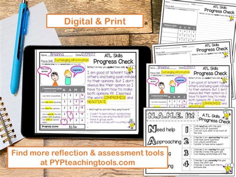 Ib Pyp Assessment Rubrics For The Approaches To Learning Skills Pyp