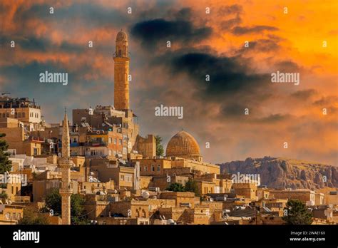 Ancient And Stone Houses Of Old Mardin Eski Mardin With Mardin Castle