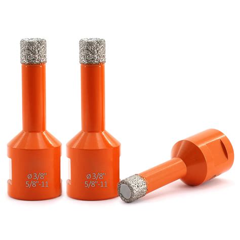 Diamond Core Drill Bits Hole Saw Set With 5 8 11 Thread For Porcelain