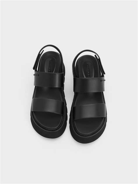 Black Sandal Flatform Jadis Chunky Charles And Keith Id