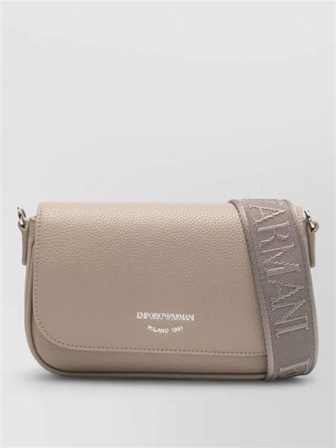 Emporio Armani Shoulder Bag Foldover Top Detachable Strap The Fashion