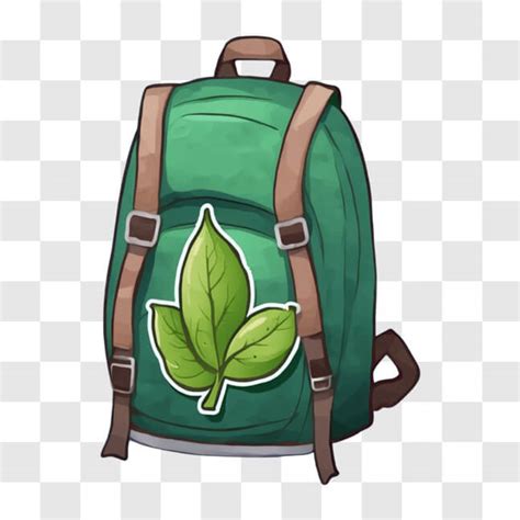 Download Leafy Green Backpack Cartoons Online Creative Fabrica