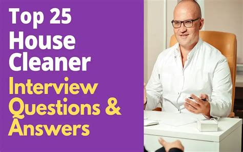 Top 25 House Cleaner Interview Questions And Answers In 2025