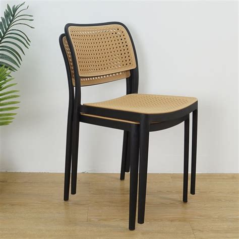 Tekkashop Fddc243 Chinese Rattan Weaving Design Stackable Pp Plastic