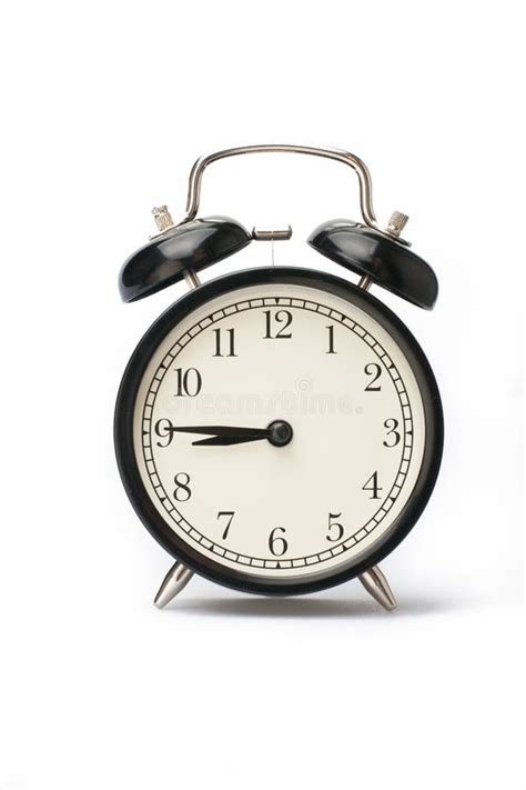 Alarm Clock Face Isolated On White Background Stock Image Image Of