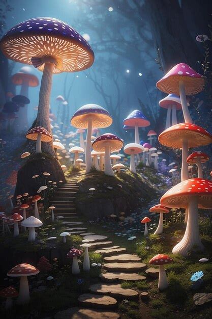 Premium Photo Experience The Beauty And Mystery Of A Magical Mushroom