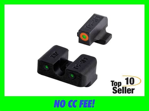 Truglo Tg231x1c Tritium Pro Black Green Orange Outline Front Sight