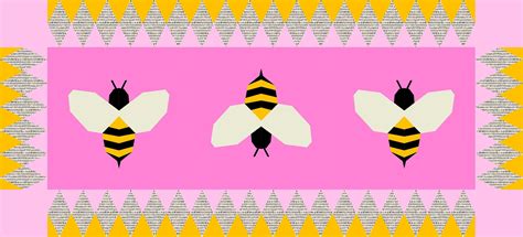 Bee Table Runner Quilt Bee Quilt Block Pattern Bee Quilt Pattern Bee