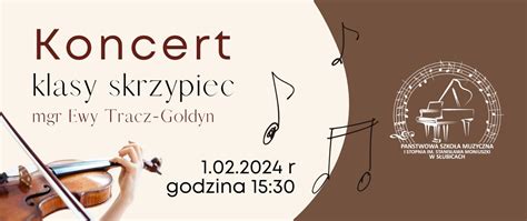Koncert klasy skrzypiec Państwowa Szkoła Muzyczna I stopnia im S