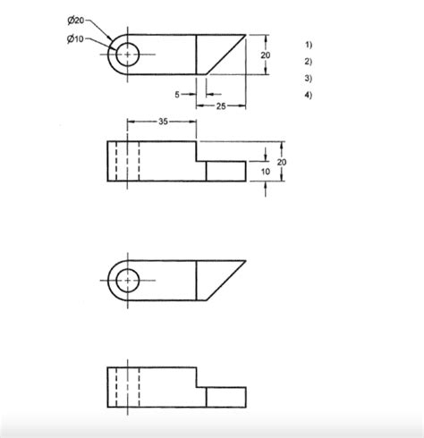 Solved The Following Object Is Dimensioned Incorrectly