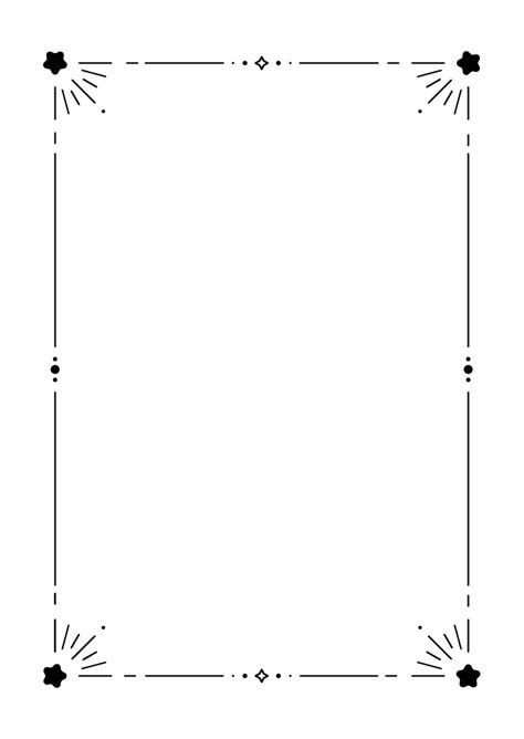 【印刷用高解像度】星とサンバーストのフレーム素材 Kikumio Booth