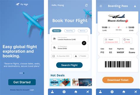Flight Booking Application Design Figma