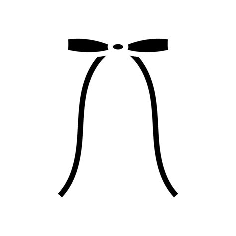 Hair Ribbons Japanese School Glyph Icon Illustration 46343535 Vector